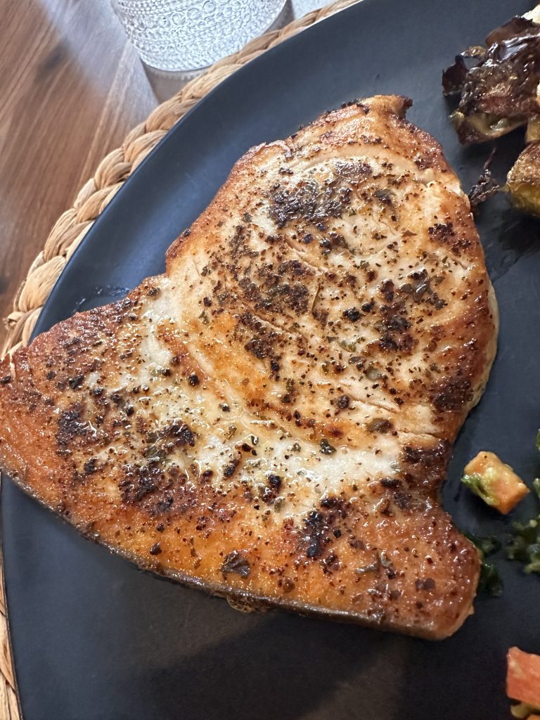 Pan Seared Swordfish Steaks that Melt in Your Mouth!