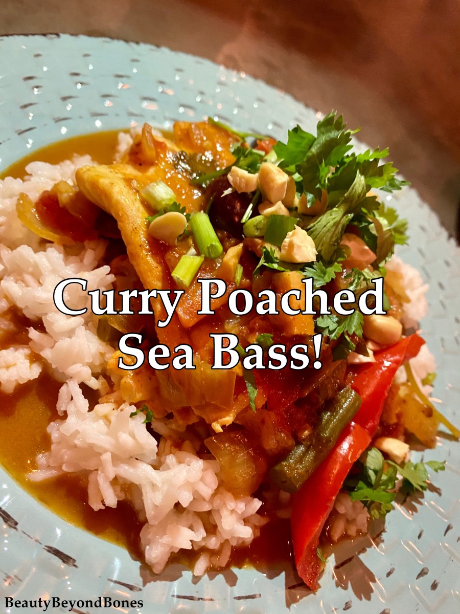 Curry Poached Sea Bass – BeautyBeyondBones