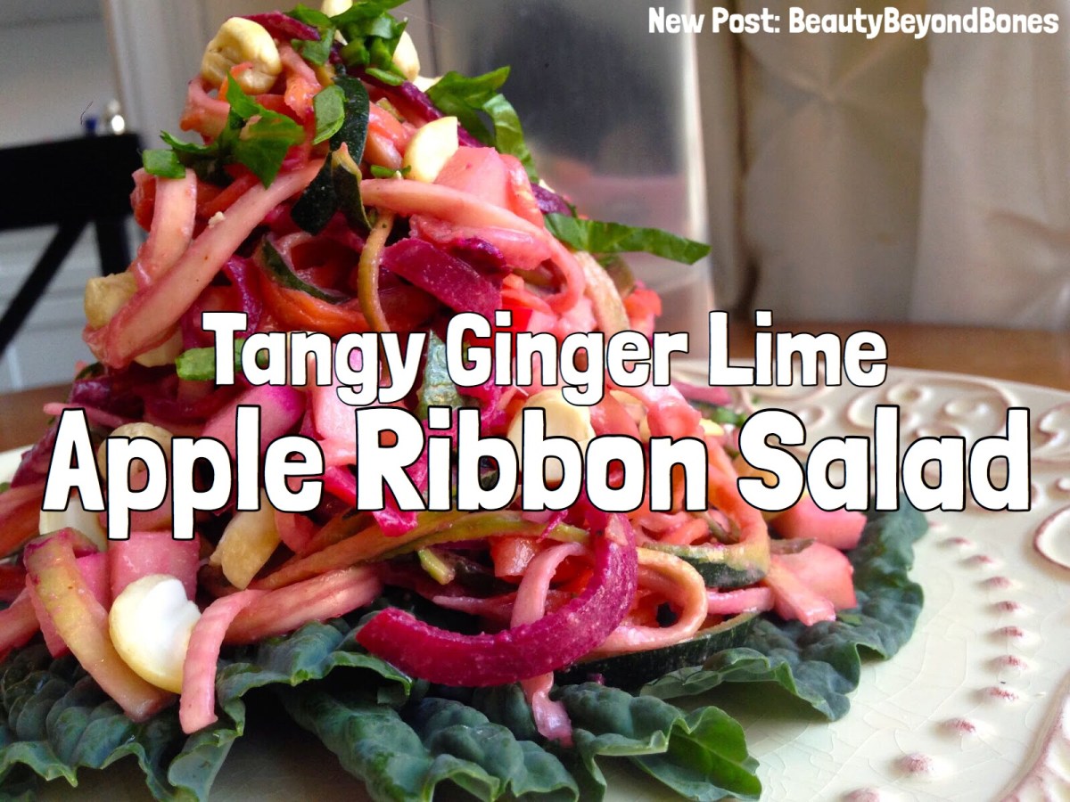 Tangy Ginger Lime Apple Ribbon Salad – BeautyBeyondBones