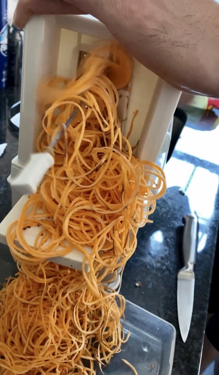 Cod Almondine with Shoestring Sweet Potato Fries! – BeautyBeyondBones