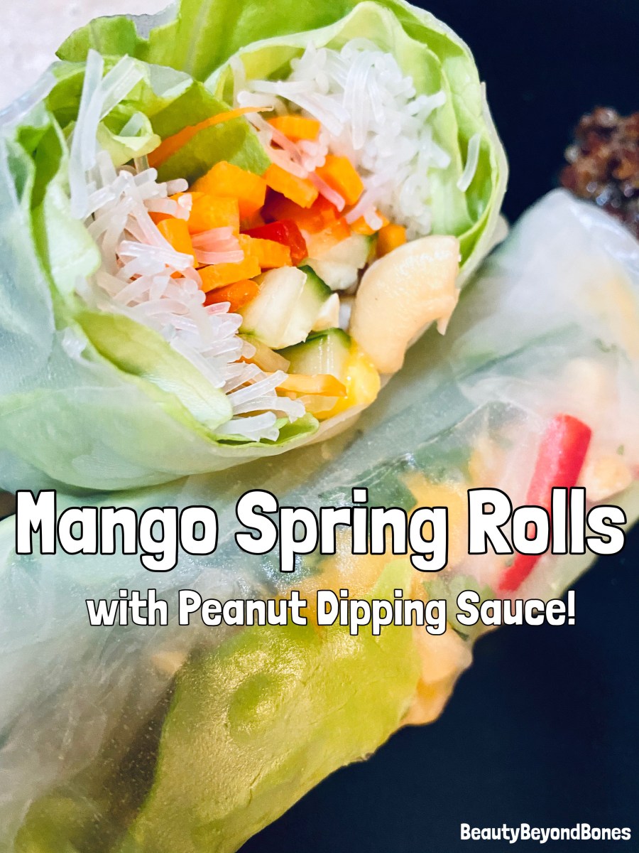 Mango Spring Rolls w/ Peanut Dipping Sauce! – BeautyBeyondBones